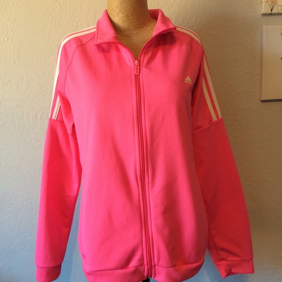 adidas | Jackets & Coats | Adidas Pink Jacket Medium | Poshmark
